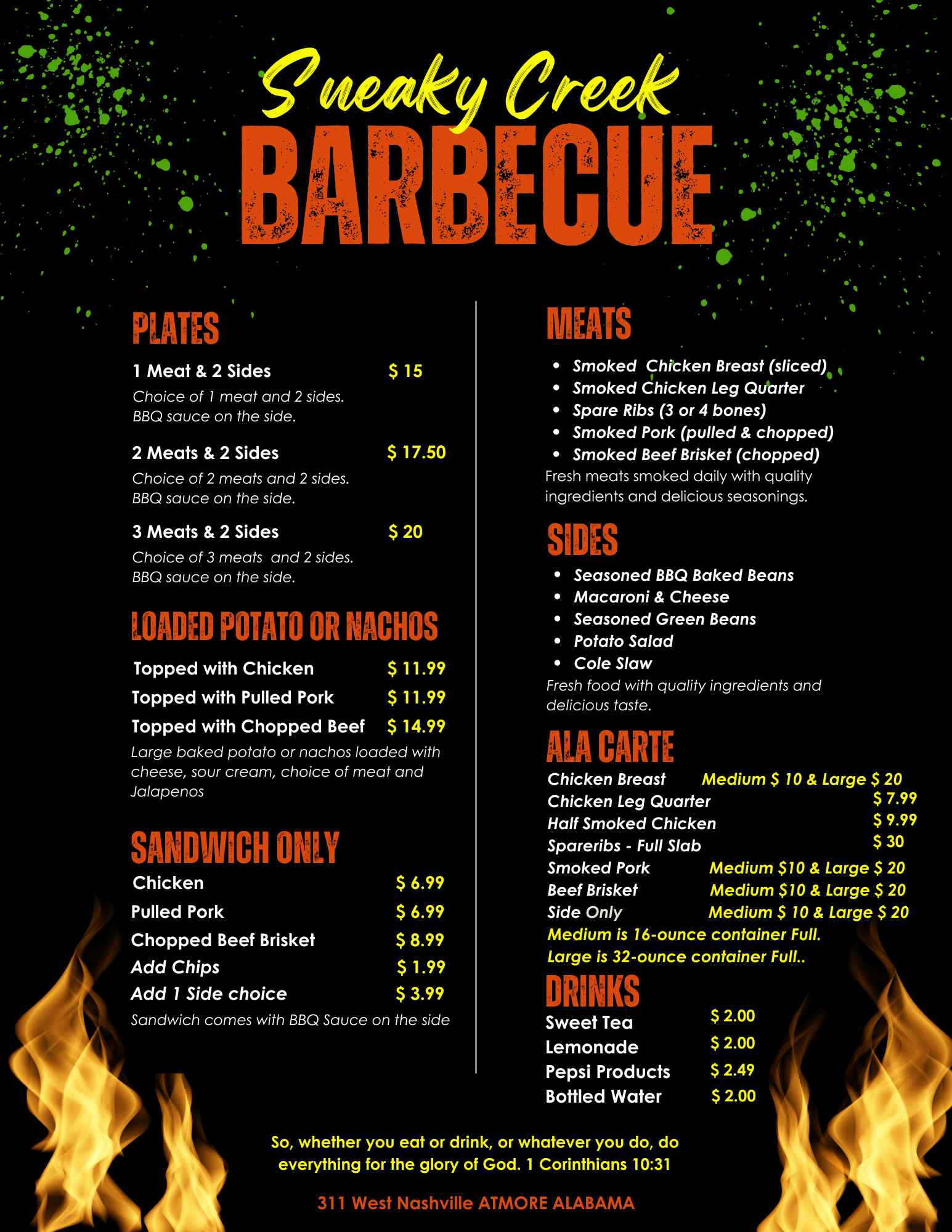 Sneaky Creek BBQ, Atmore - Menu, Reviews (33), Photos (16) - Restaurantji