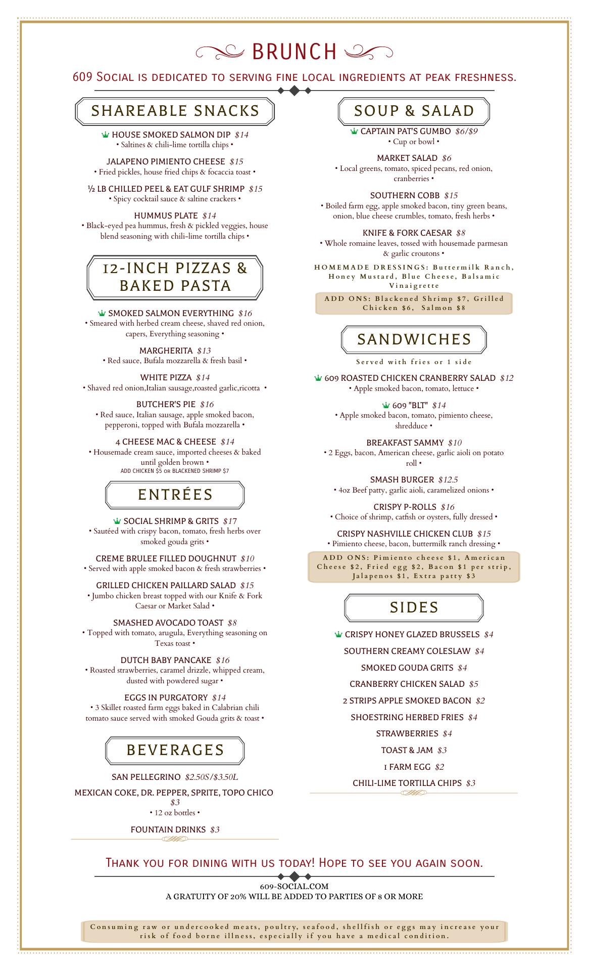 609 Social Market & Provisions, Decatur - Menu, Reviews (126), Photos ...