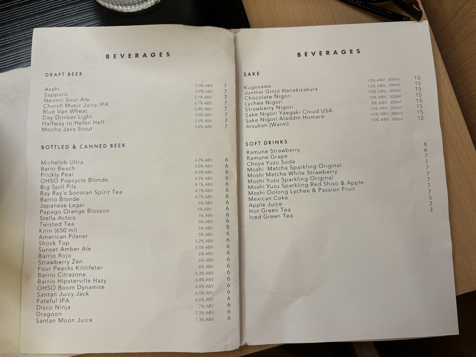 Menu for Mensho Ramen, Mesa, AZ - Restaurantji