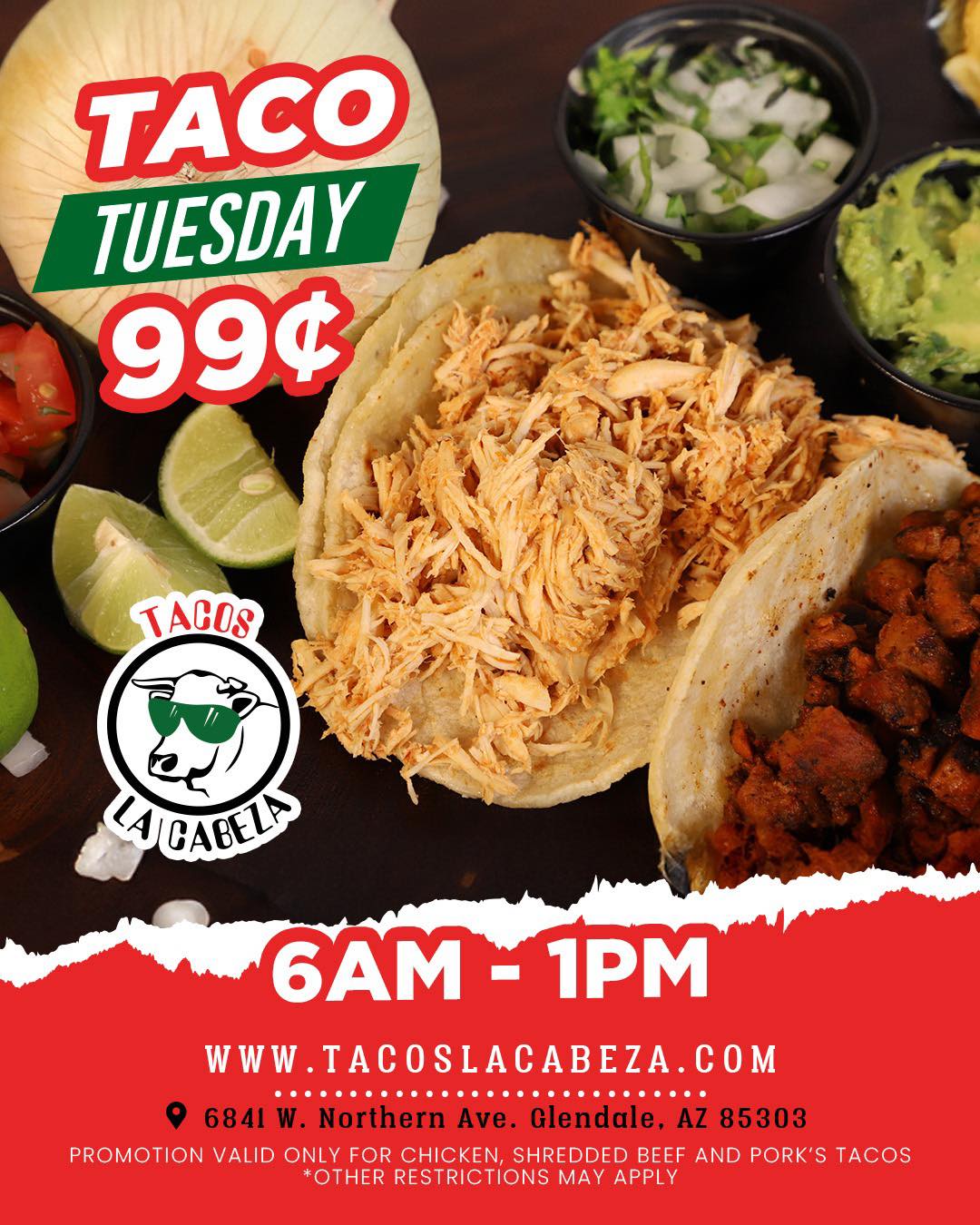 Tacos De Cabeza El Chaka, Phoenix - Menu, Reviews (16), Photos (14 ...