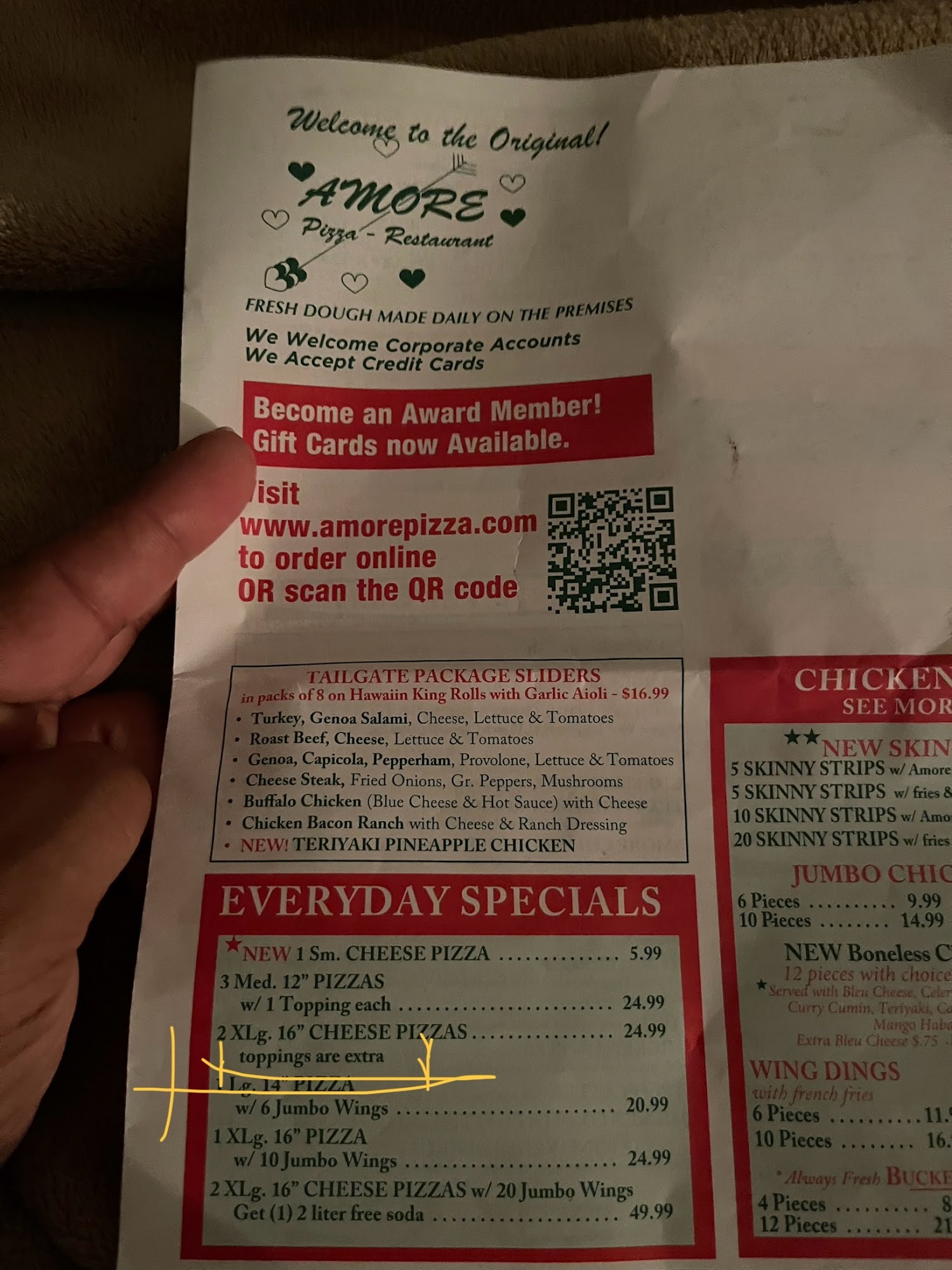 Amore Pizza & Restaurant, Bear - Menu, Reviews (202), Photos (39 ...