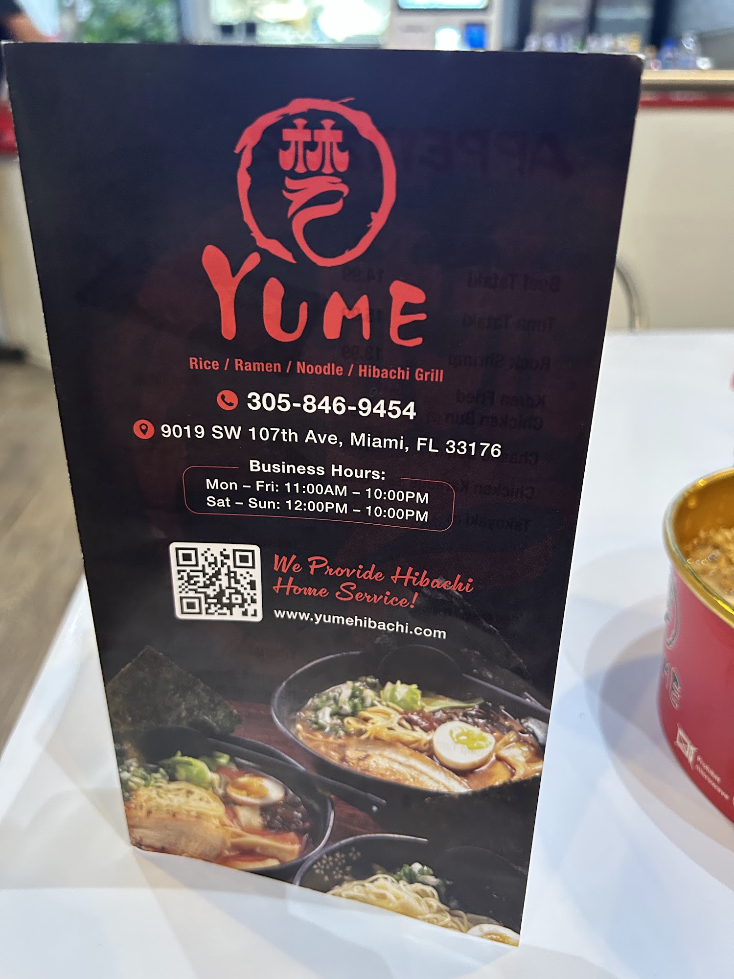 Yume Ramen & Hibachi, Miami - Menu, Reviews (59), Photos (23 ...