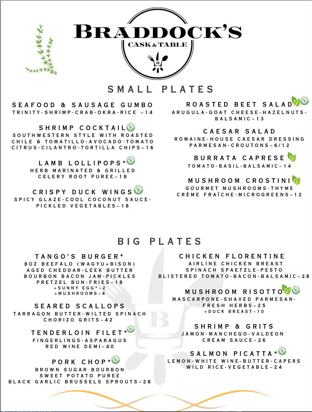 Braddock's Cask & Table, Macon - Menu, Reviews (55), Photos (24 ...