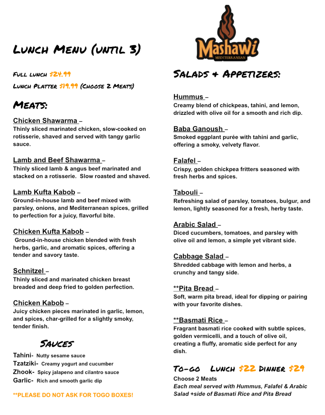 Mashawi Mediterranean, Roswell - Menu, Reviews (94), Photos (23 ...