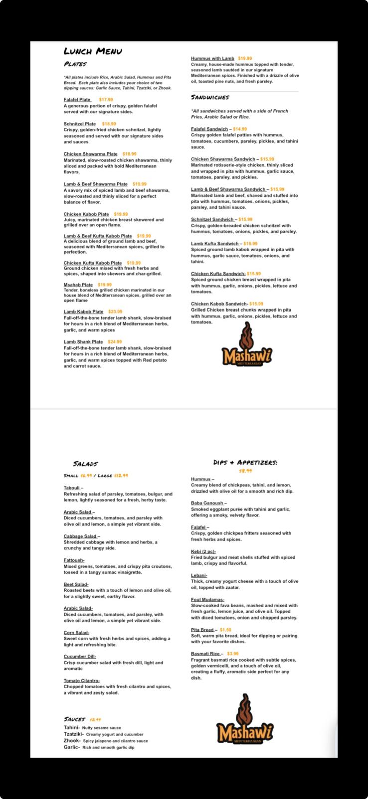 Mashawi Mediterranean, Roswell - Menu, Reviews (94), Photos (23 ...