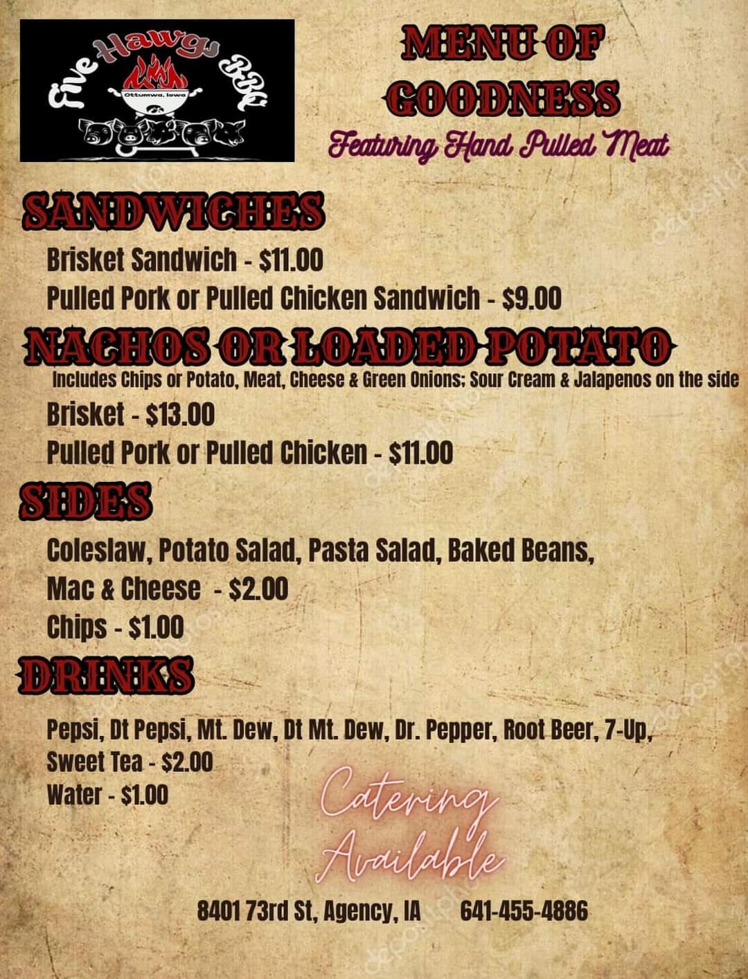 Five Hawgs BBQ, Agency - Menu, Reviews, Photos - Restaurantji