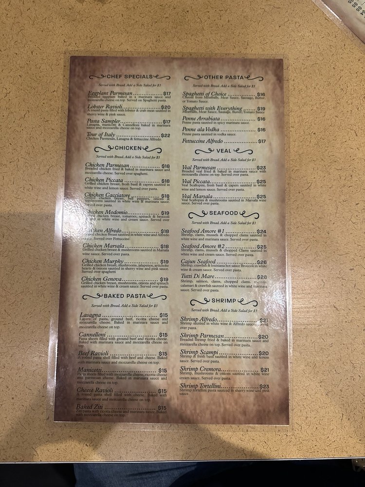 Amore Italian Restaurant, Great Bend - Menu, Reviews (35), Photos (14 ...