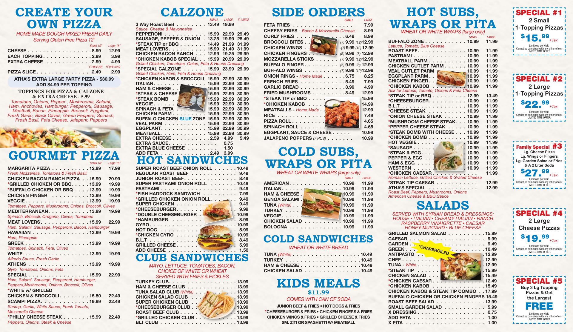 Atha's Roast Beef & Pizza, Peabody - Menu, Reviews (151), Photos (39 ...