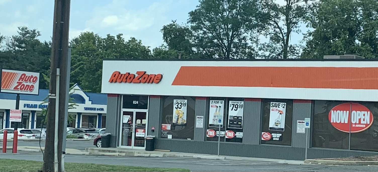 AUTOZONE AUTO PARTS - 824 Rockville Pike, Rockville MD - Hours ...