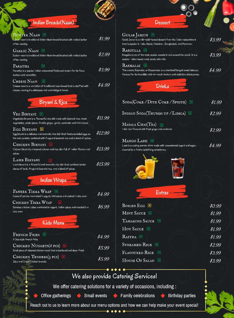 Chalo Indian Kitchen, Holland - Menu, Reviews (64), Photos (9 ...