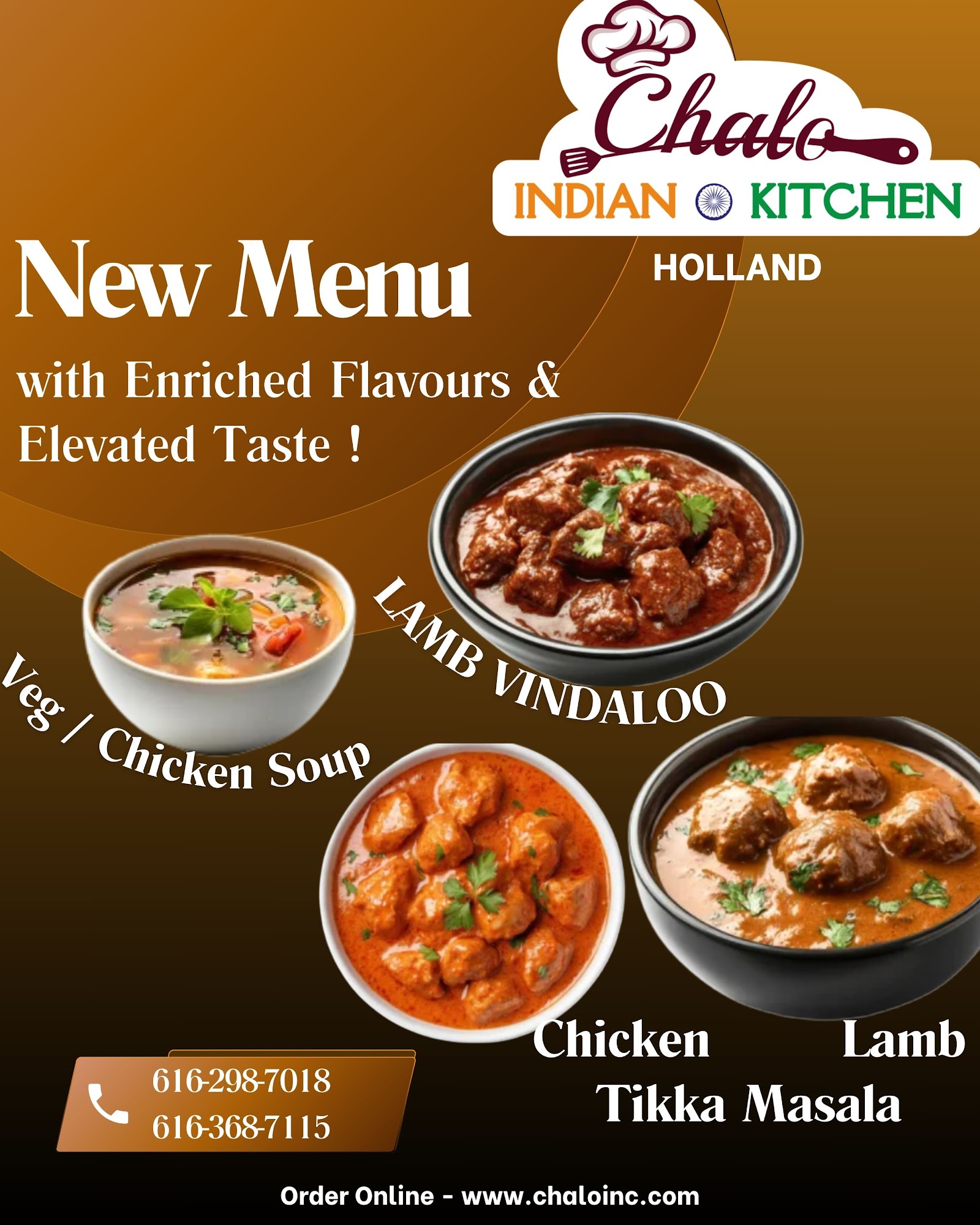 Chalo Indian Kitchen, Holland - Menu, Reviews (78), Photos (15 ...
