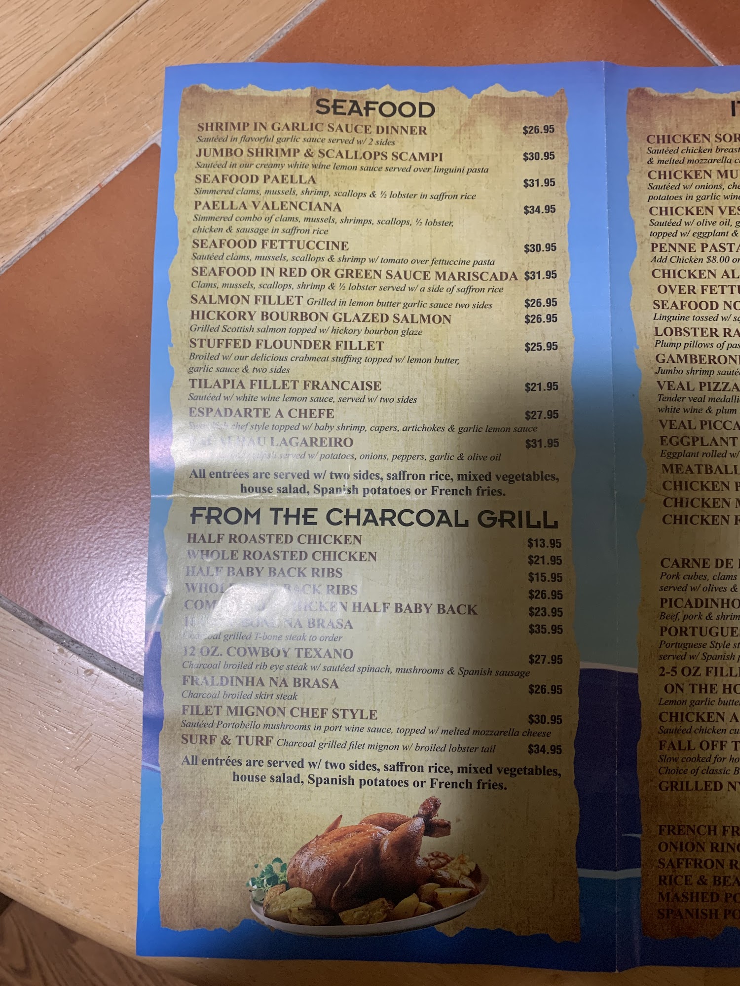 Menu for 3 Flags Grill & Restaurant, Forked River, NJ - Restaurantji