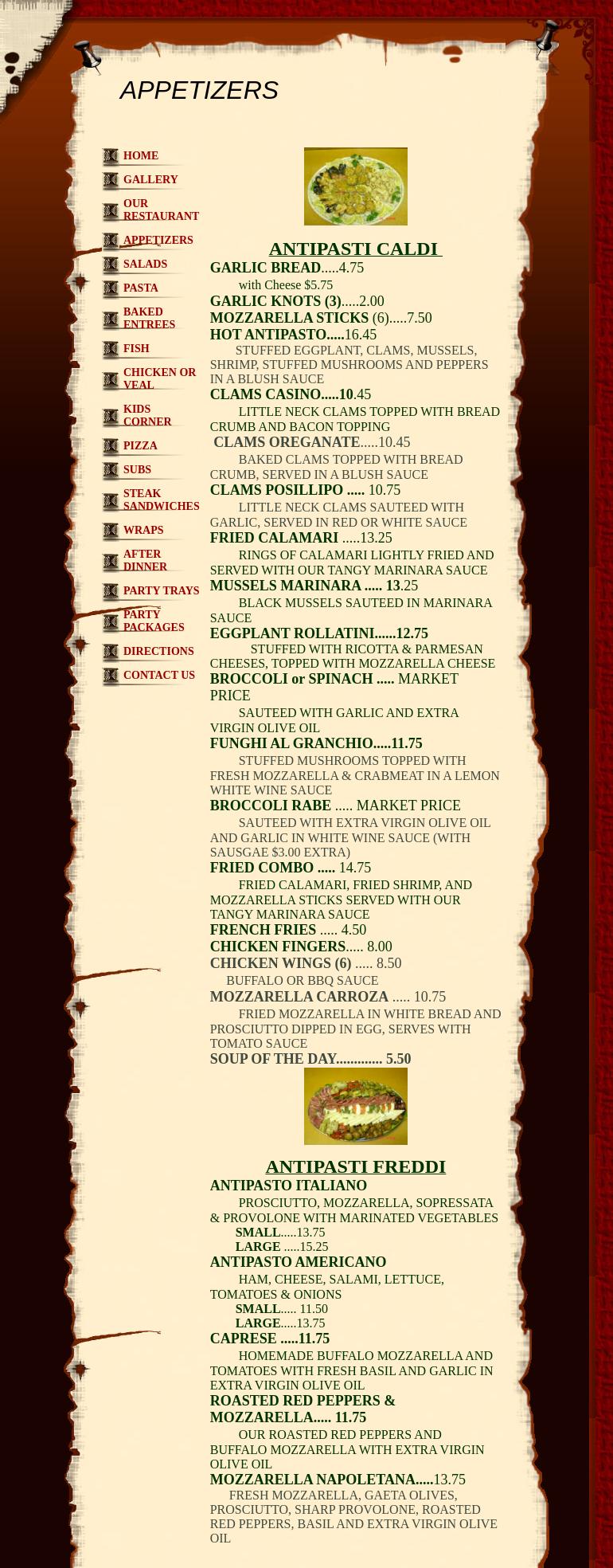 Menu for Cafe Napoli, Manchester, NJ - Restaurantji