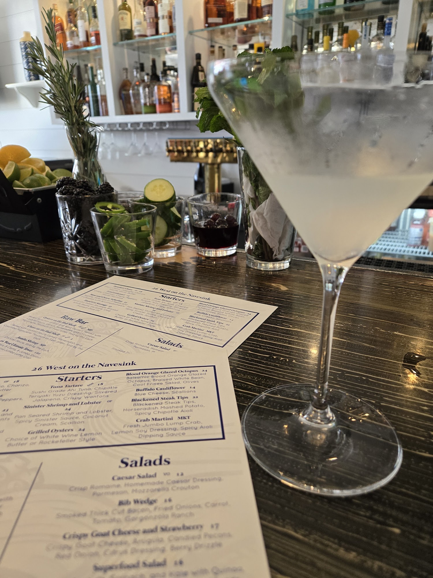 Menu for 26 West On The Navesink, Red Bank, NJ - Restaurantji