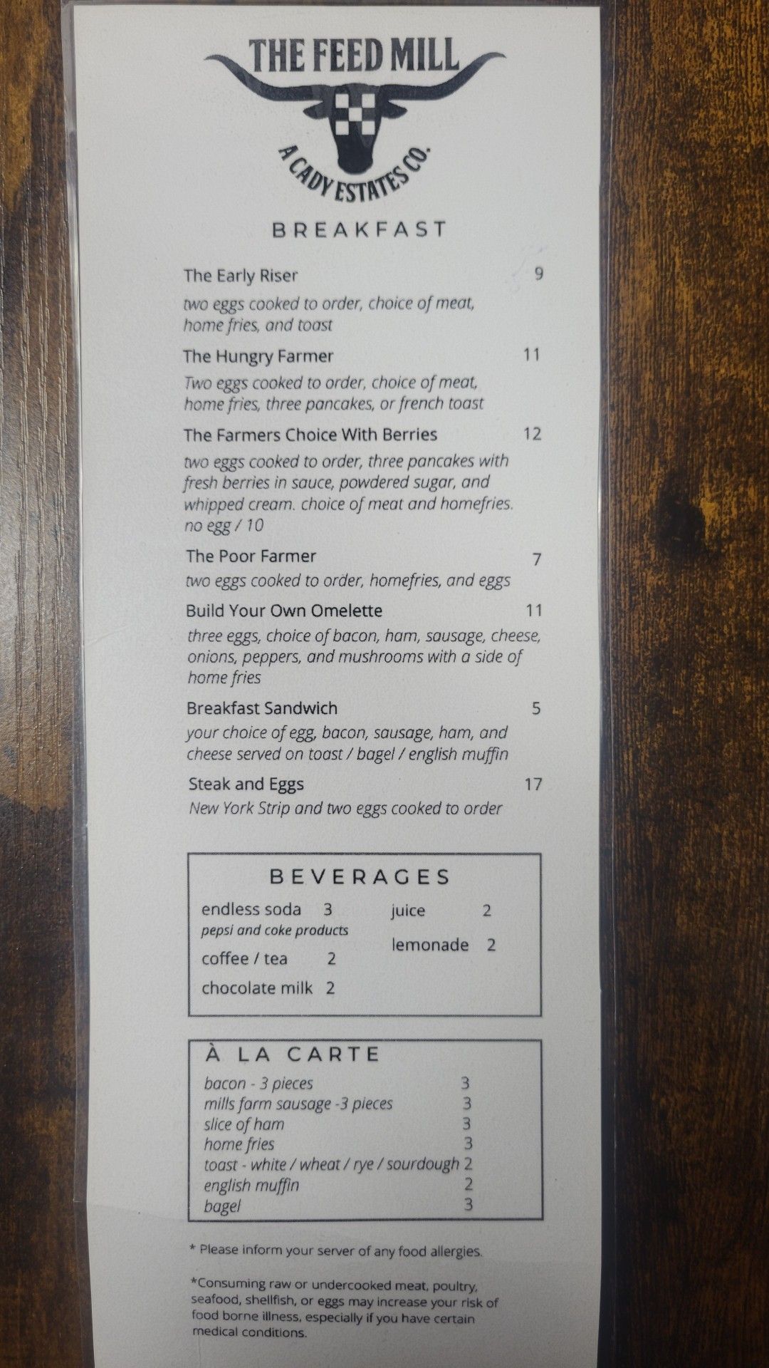 Cady Estates The Feed Mill, Woodhull - Menu, Reviews (14), Photos ...