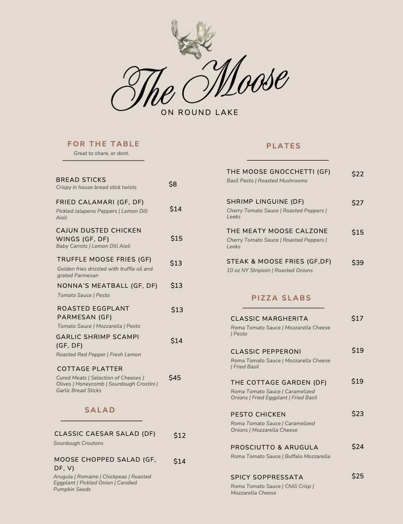The Moose on Round Lake, Killaloe - Menu, Reviews (37), Photos (12 ...