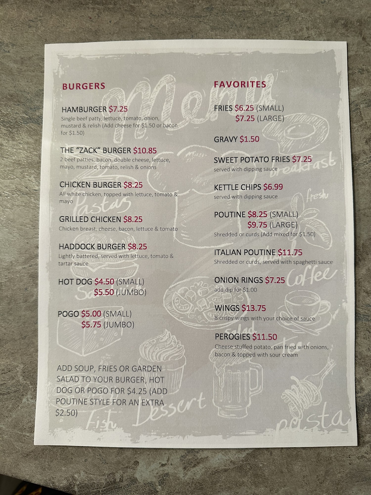 Chez Julie Restaurant, West Nipissing - Menu, Reviews (61), Photos (11 ...