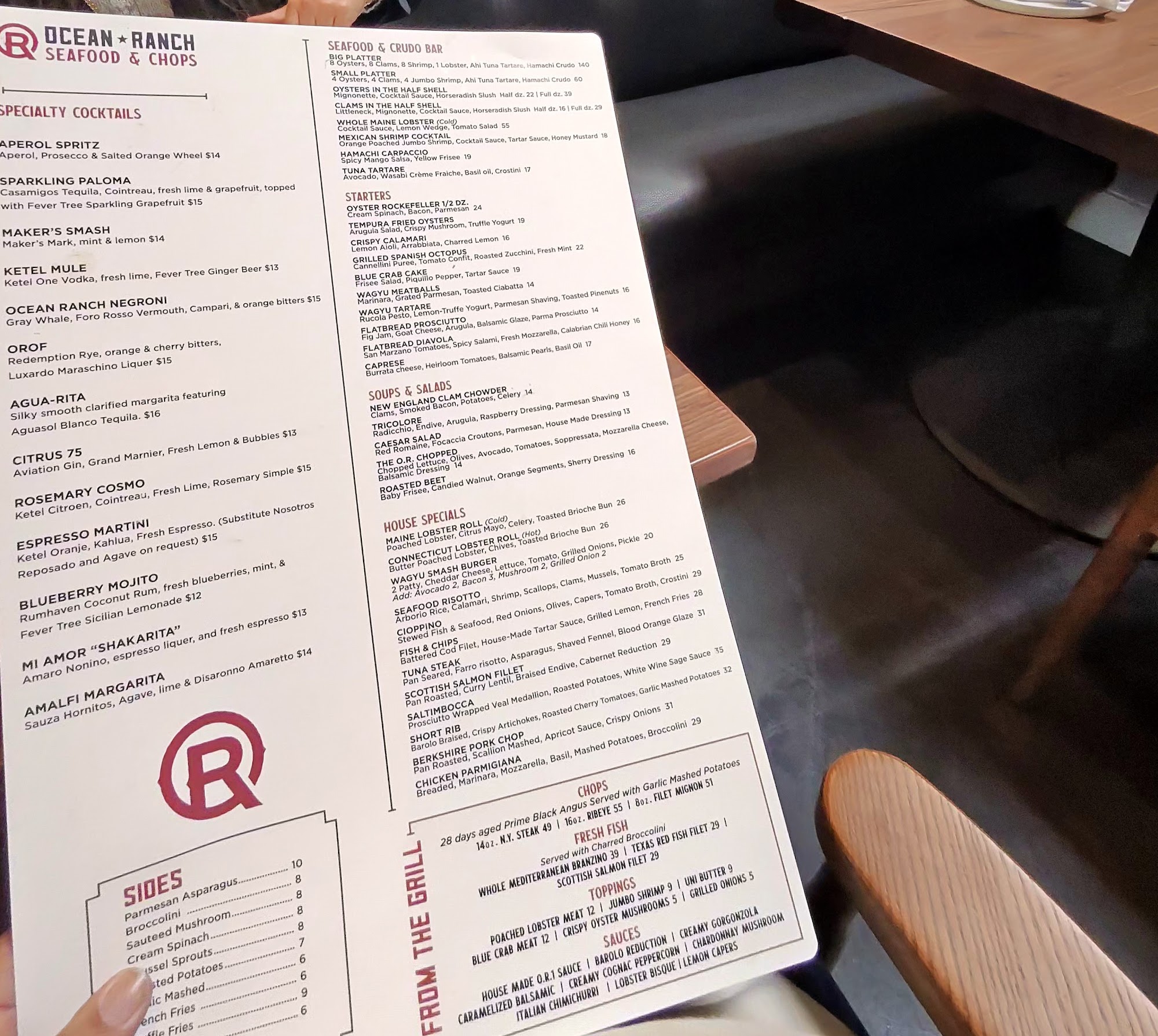 Ocean Ranch Seafood & Chops, Dallas - Menu, Reviews, Photos - Restaurantji