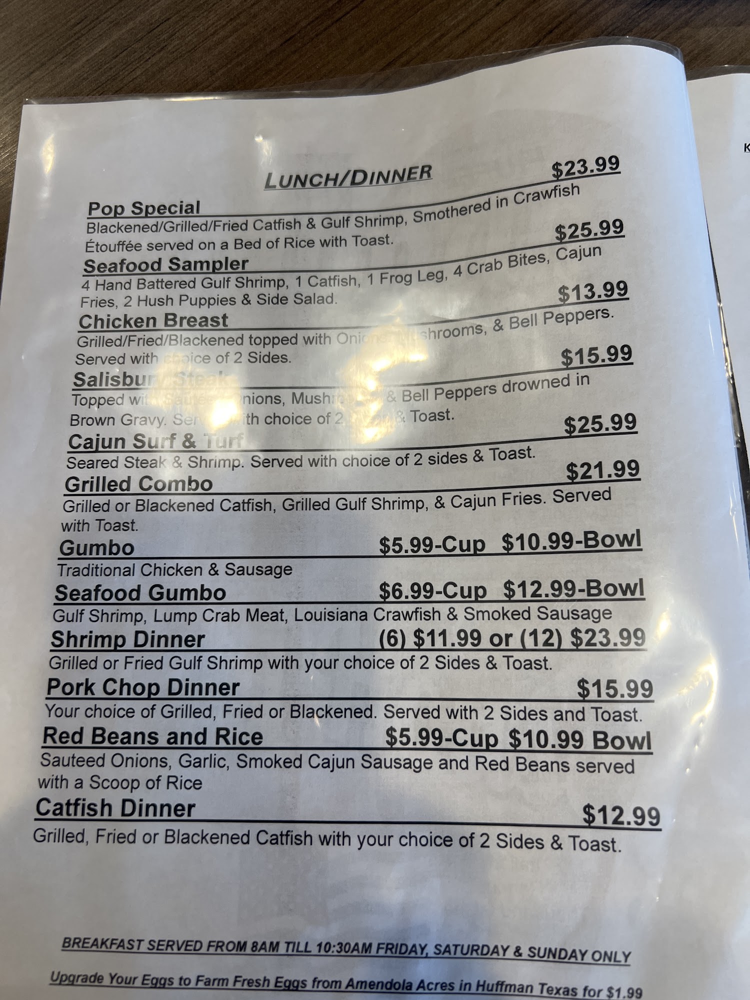 Huffman Cajun House, Huffman - Menu, Reviews (53), Photos (16 ...