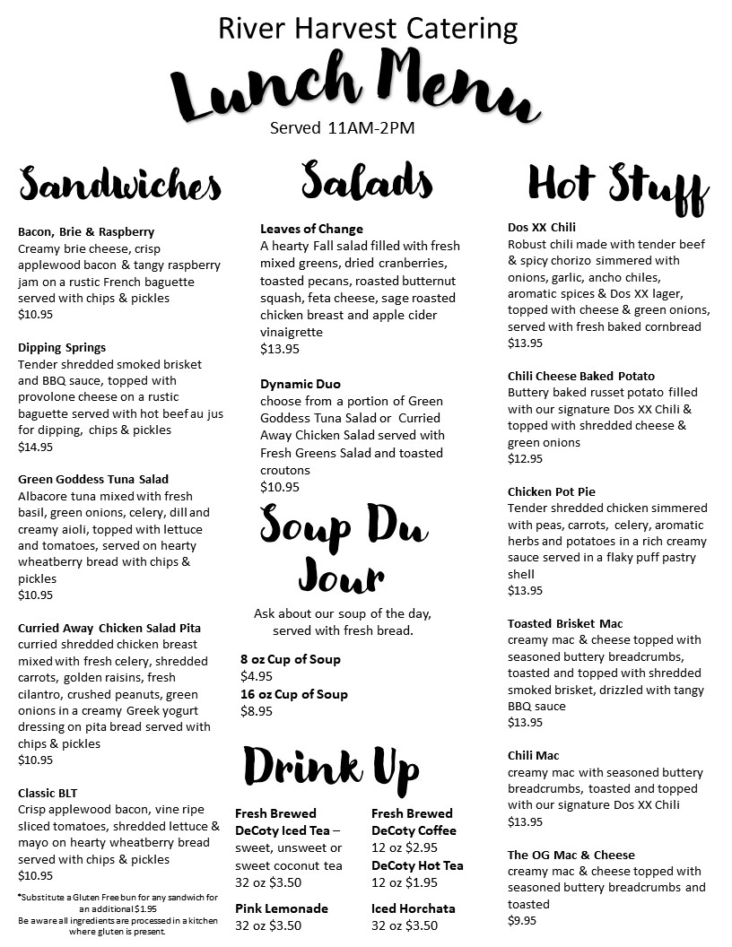 River Harvest Catering, Sonora - Menu, Reviews (32), Photos (11 ...