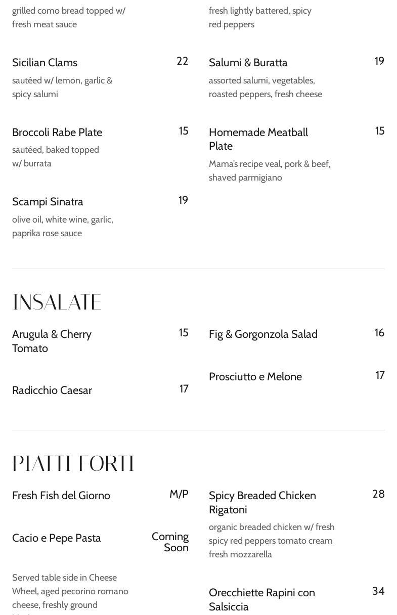 Menu for Rimini Restaurant, Kirkland, WA - Restaurantji