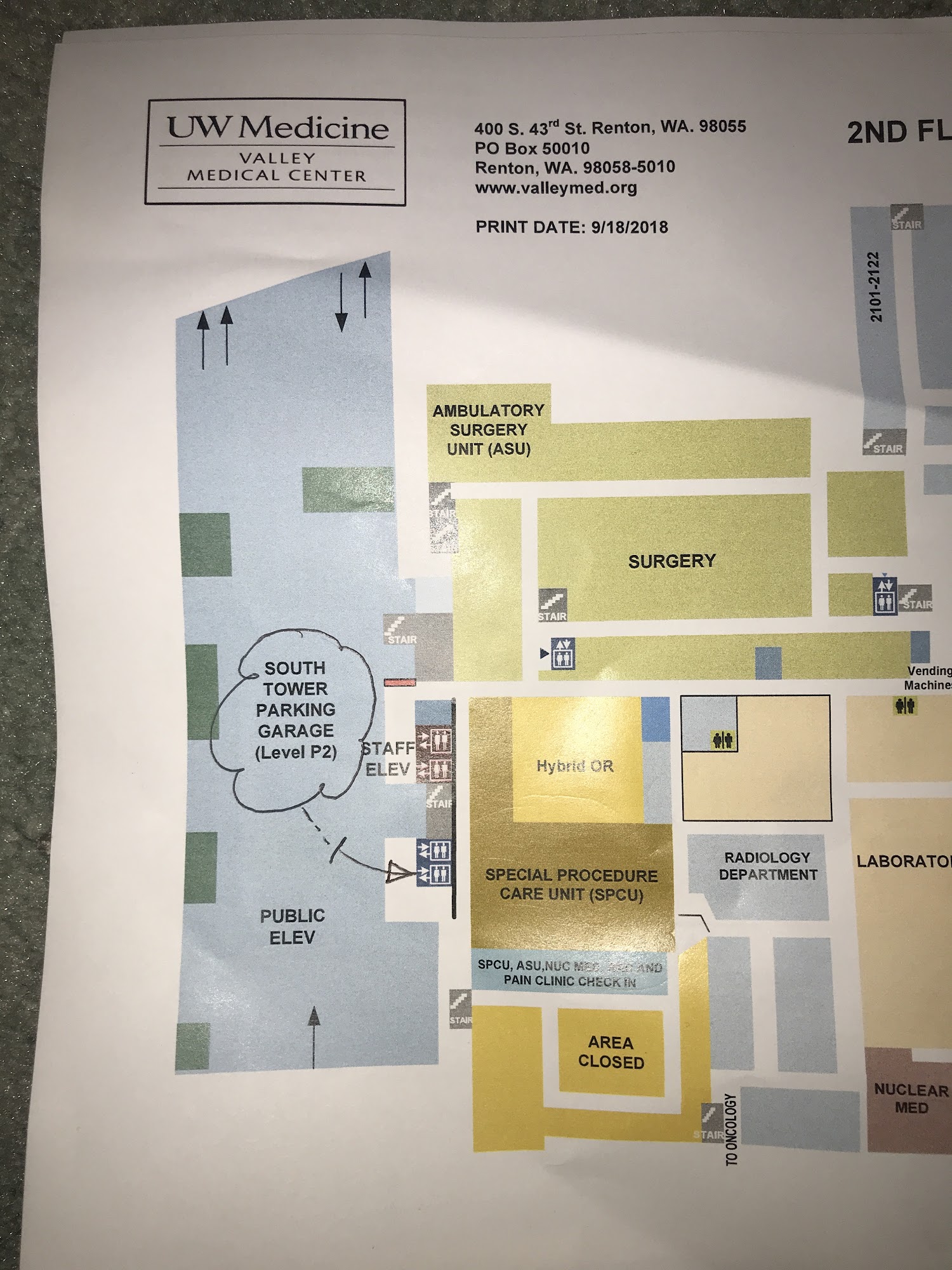 VALLEY MEDICAL CENTER - PRESCRIPTION PAD PHARMACY SOUTH - Renton WA ...